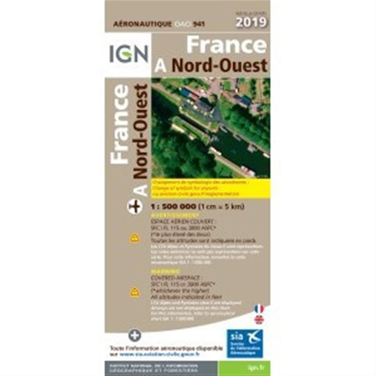 Carte VFR IGN France 2021 IGN - Pilotshop