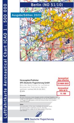 German VFR ICAO charts 2023 DFS - Pilotshop